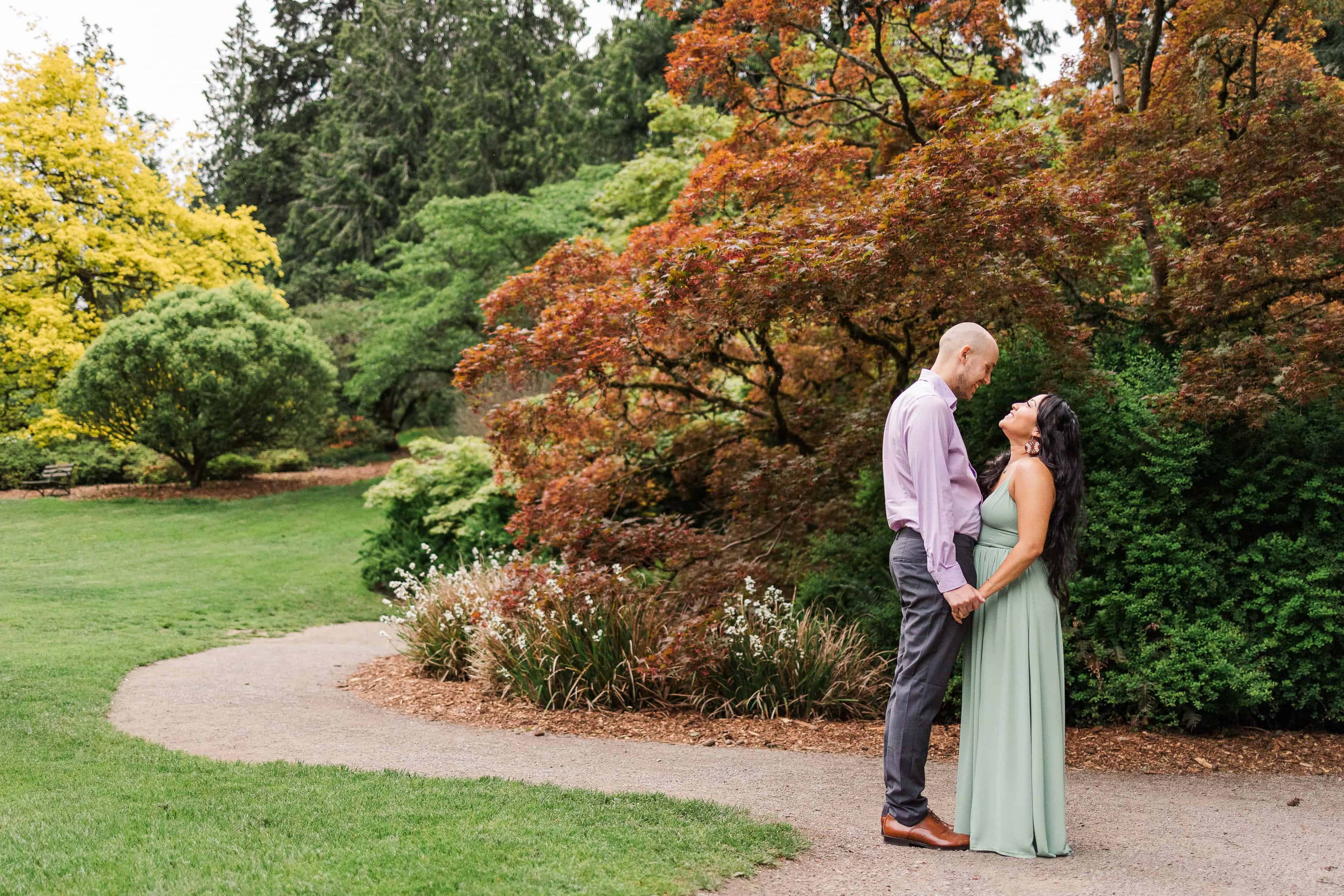 Engagement Session at the UW Arboretum (with dogs!)