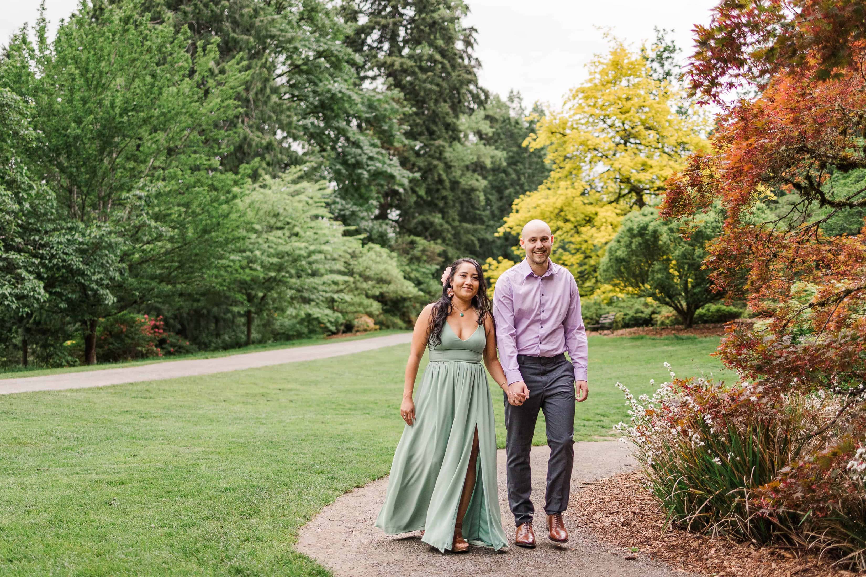 Engagement Session at the UW Arboretum (with dogs!)