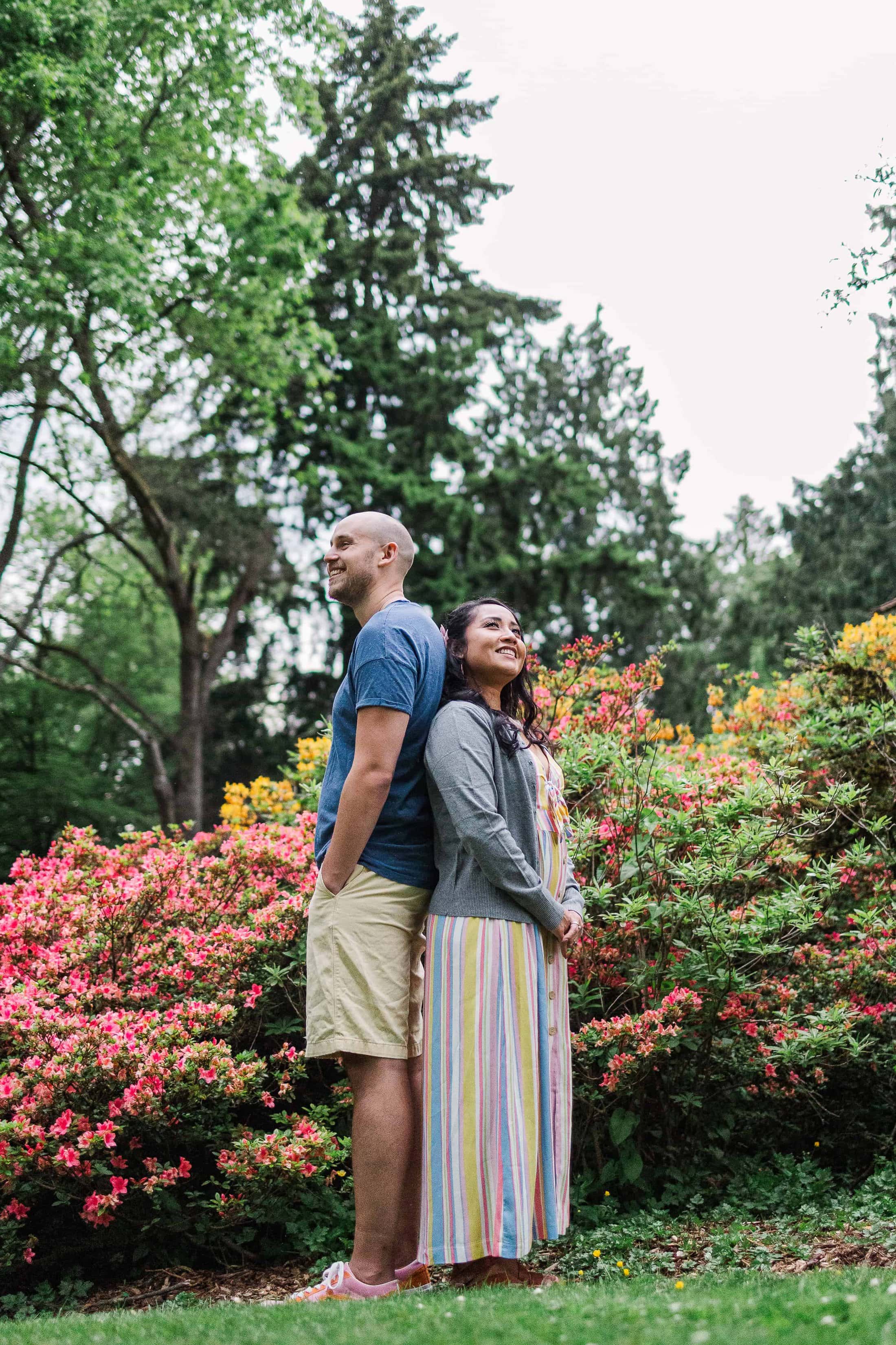 Engagement Session at the UW Arboretum (with dogs!)